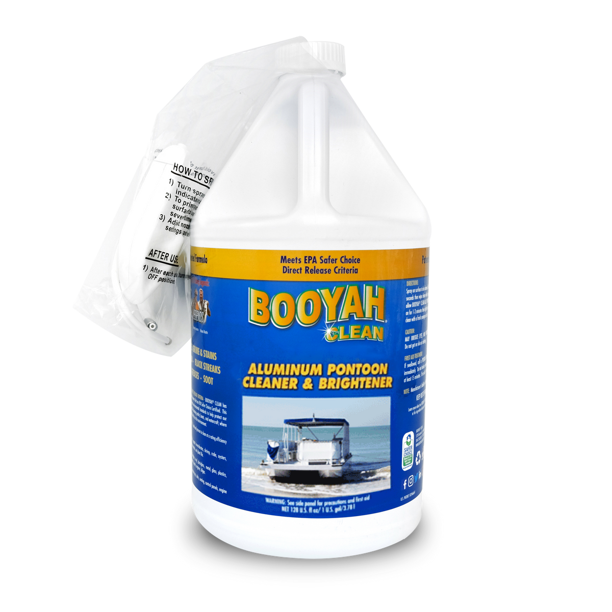 ALUMINUM PONTOON CLEANER & BRIGHTENER – Booyah Clean®